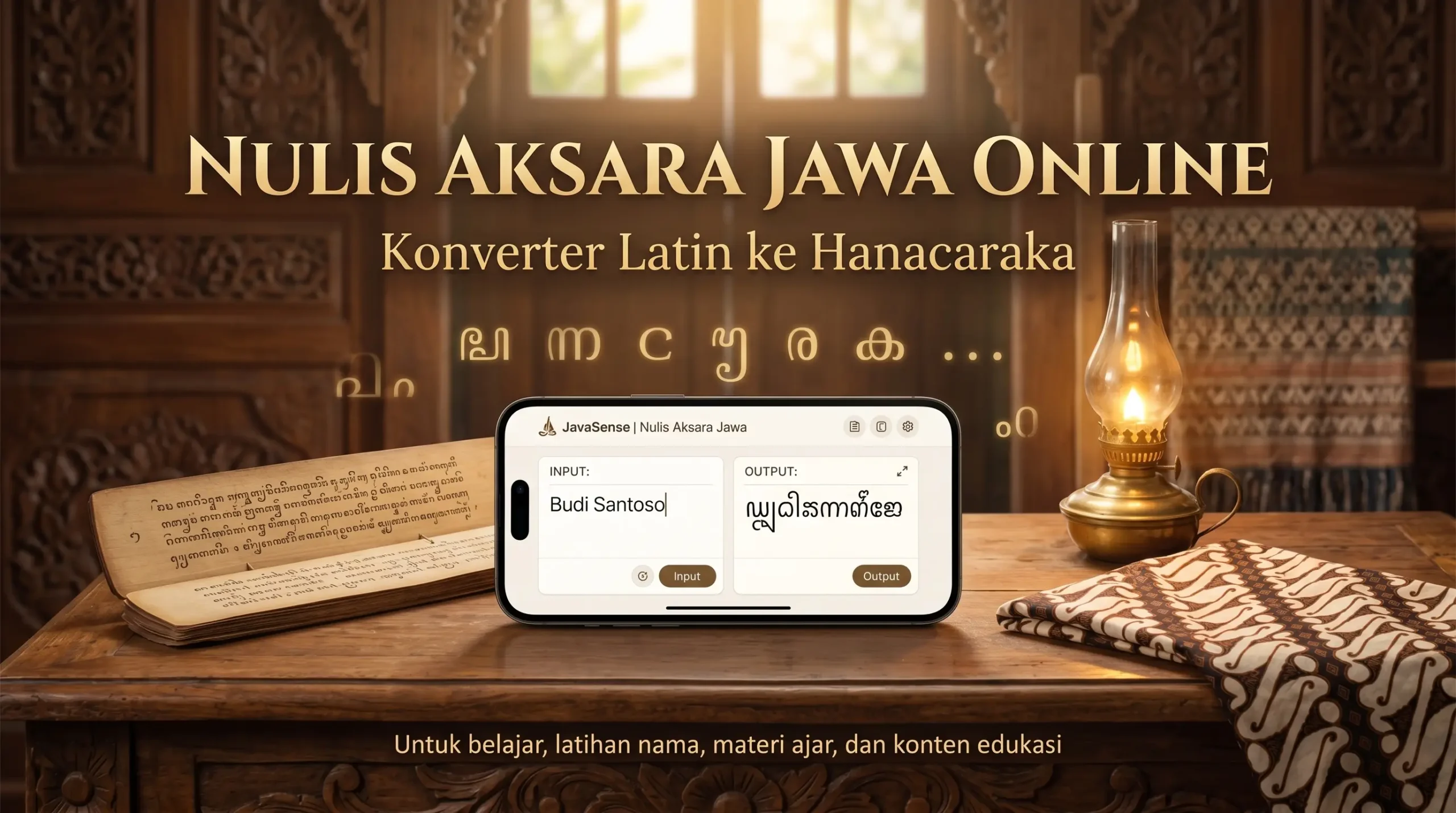 Nulis Aksara Jawa Online: Latin ke Hanacaraka